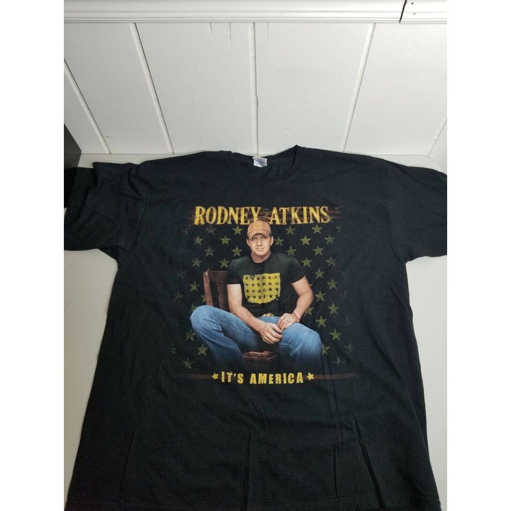 Rodney Atkins - It's America Concert Tour Shirt - Bla… - Gem